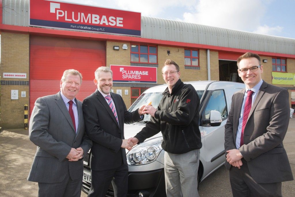 Van presented to Plumbase competition winner | Heating & Plumbing ...