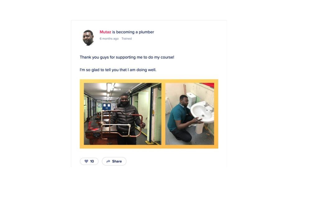 Seven homeless people crowdfund £25,000 to train as plumbers | Heating ...