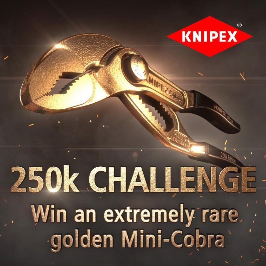 Going for gold: KNIPEX to award limited edition pliers | Heating ...