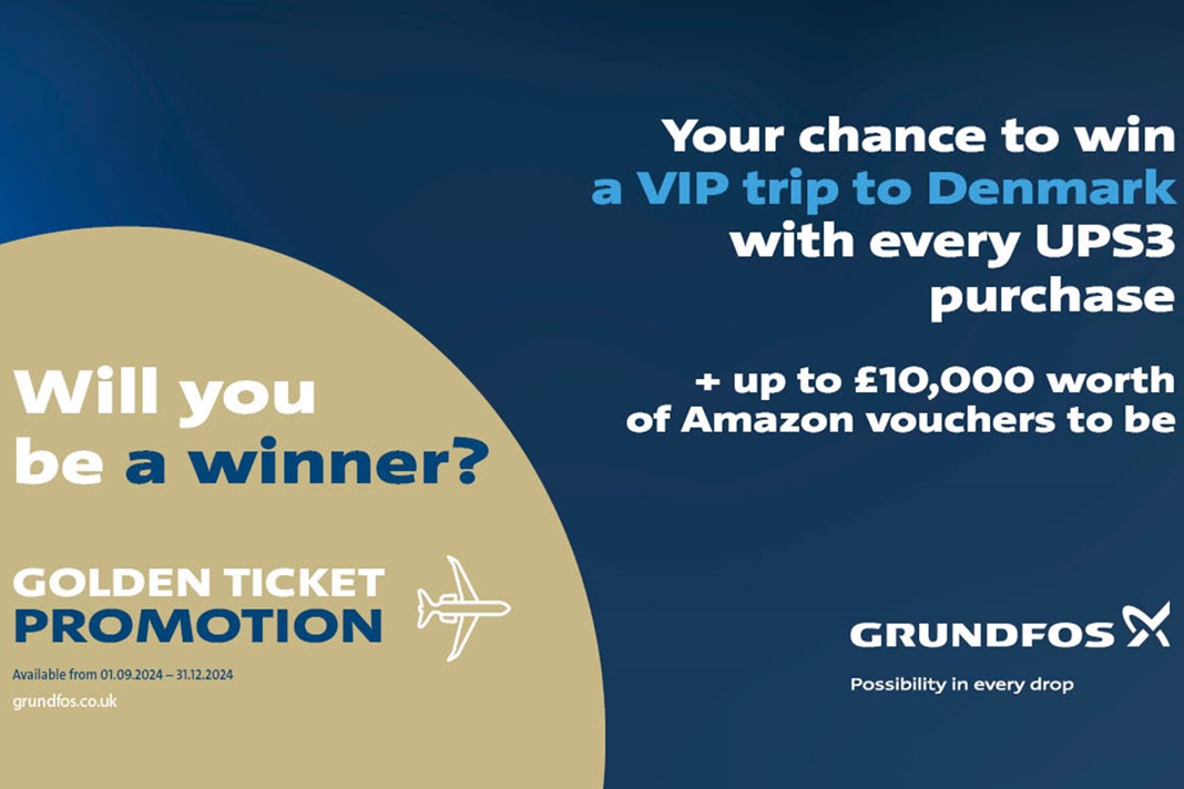 Grundfos launches Golden Ticket Promotion | Heating & Plumbing Monthly ...