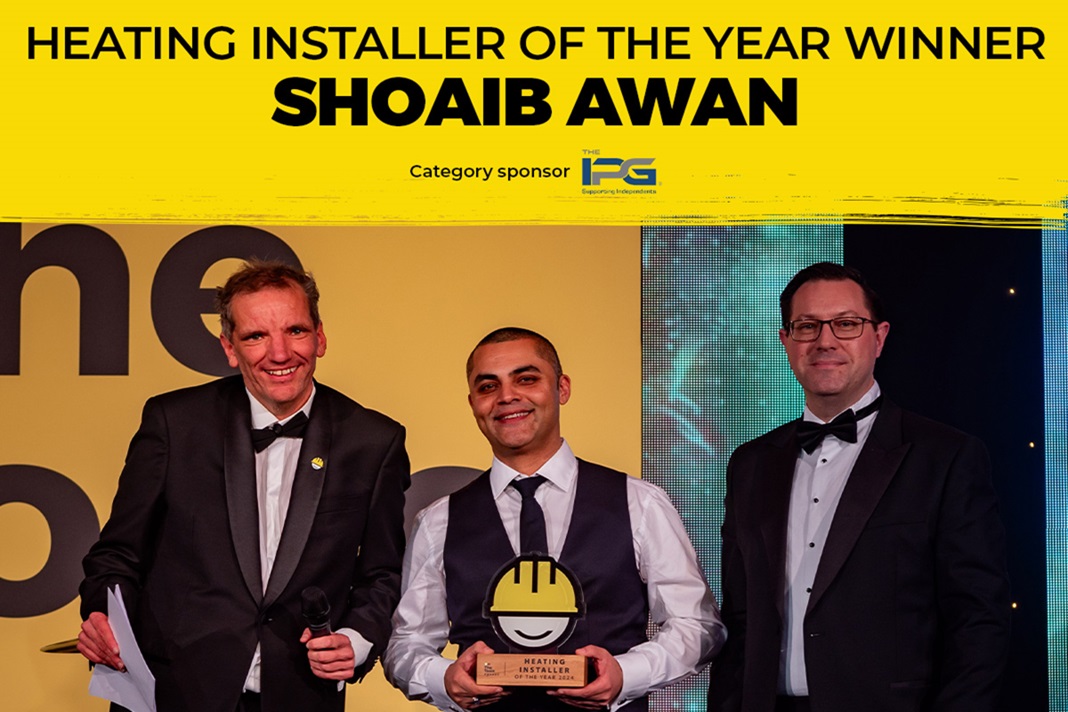 Shoaib Awan wins On The Tools award | Heating & Plumbing Monthly Magazine (HPM)