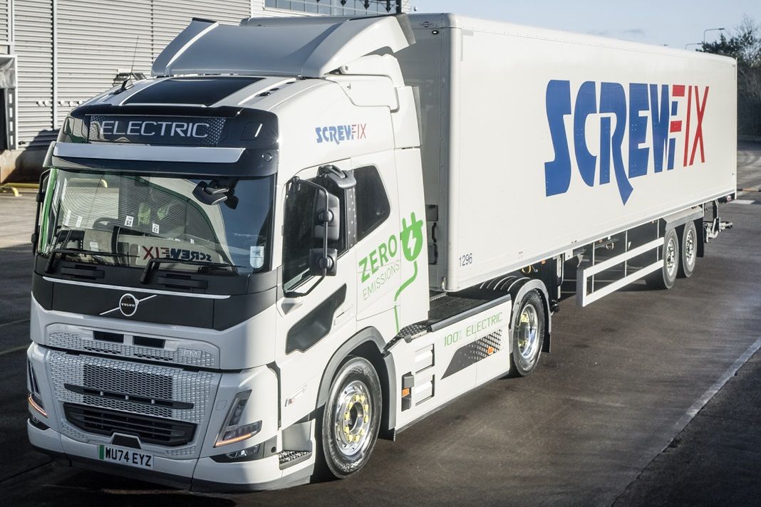 Screwfix adds electric HGVs to logistics fleet | Heating & Plumbing ...